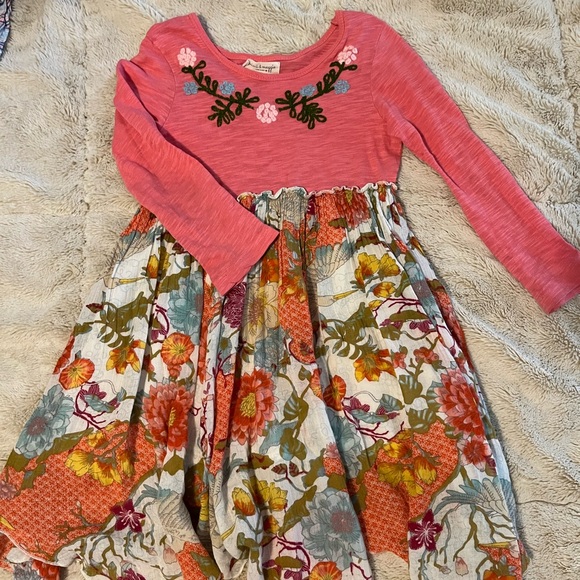 Mimi & Maggie | Dresses | Mimi And Maggie Pink And Multicolor Floral ...